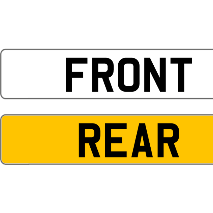 Standard Number Plates